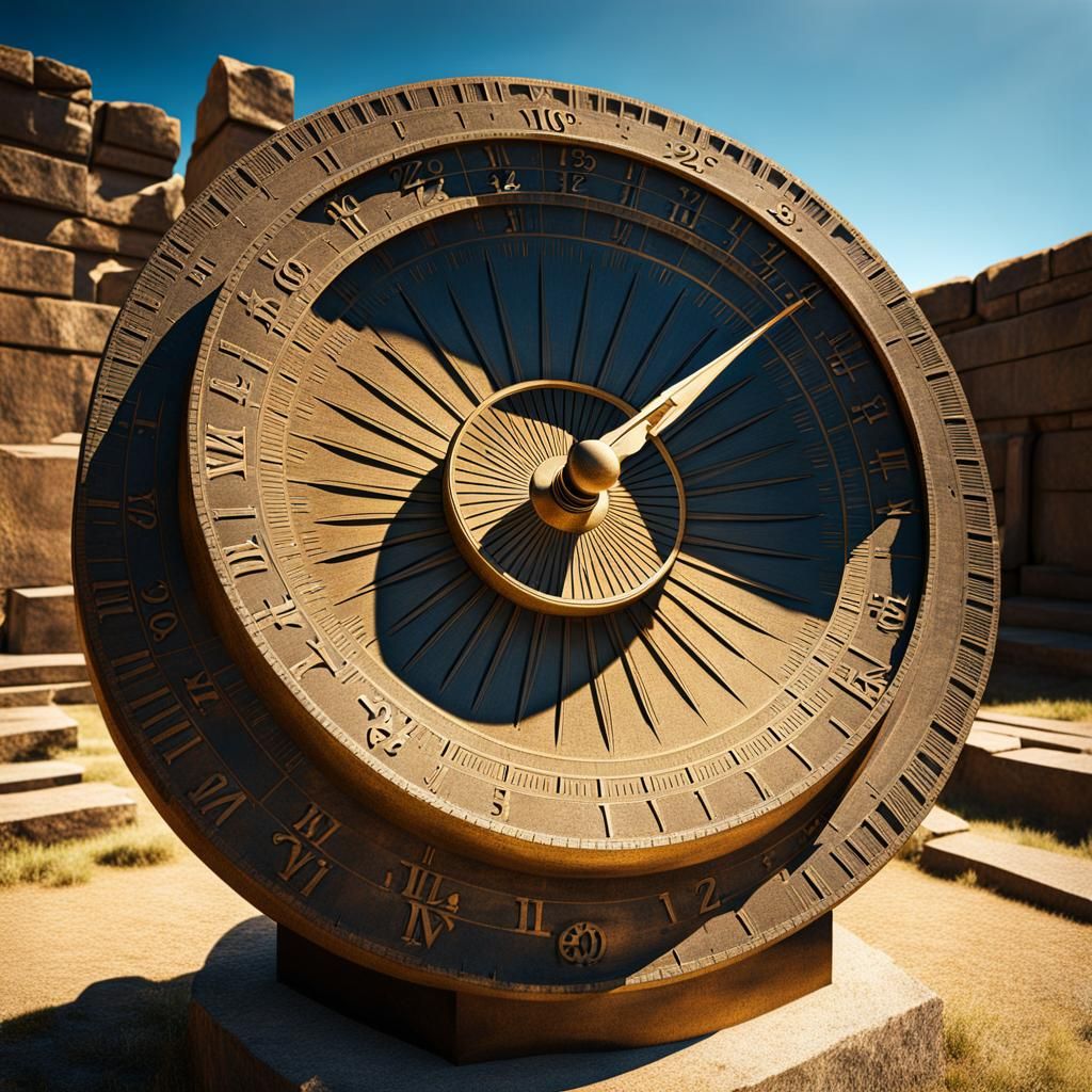Ancient Babylon's Technology - Sundial - AI Generated Artwork ...