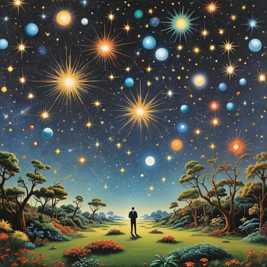 💫 Sparkling Starry (Spectacular:3) Spacescape Ray Charles, Roger Dean ...