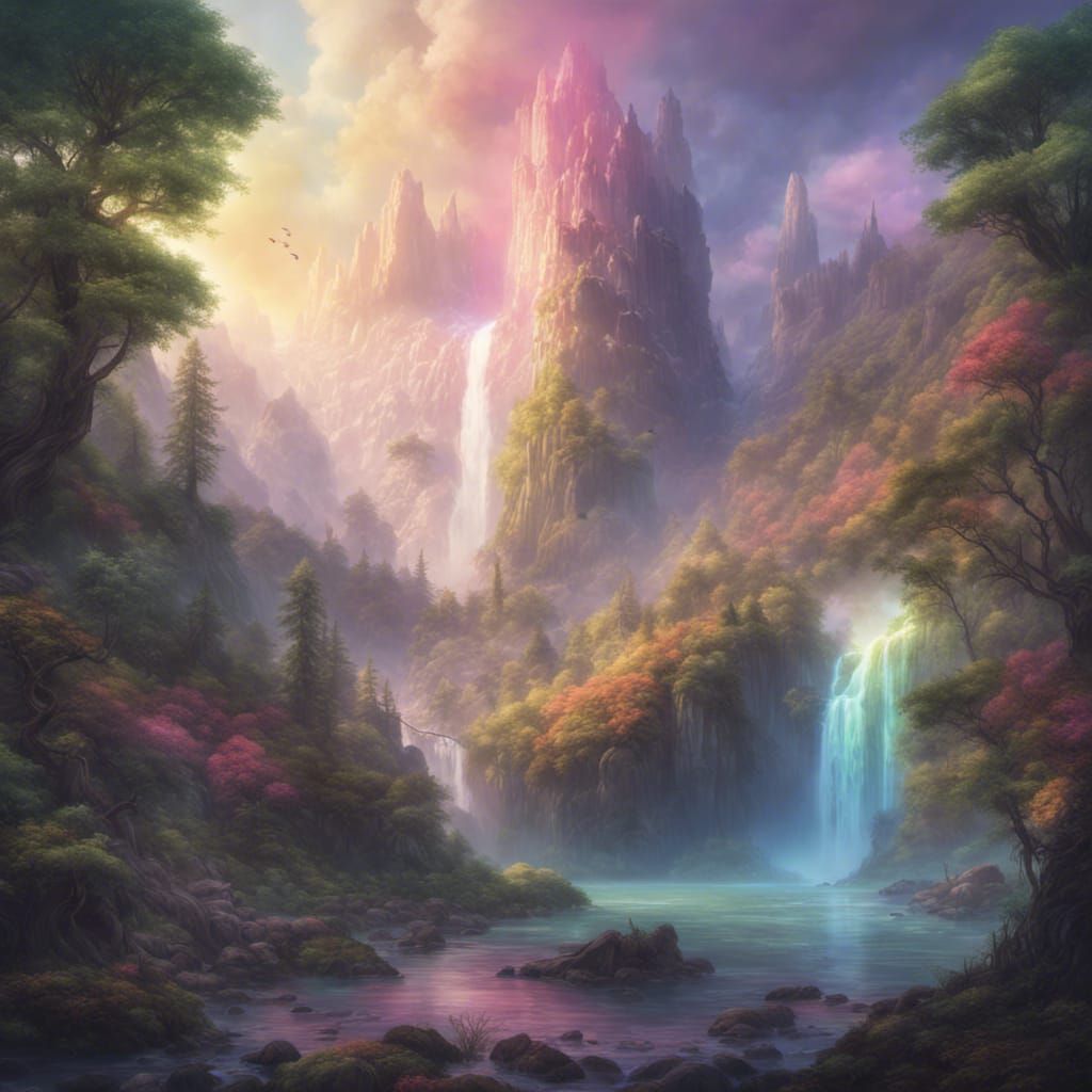 Fantasy World - AI Generated Artwork - NightCafe Creator