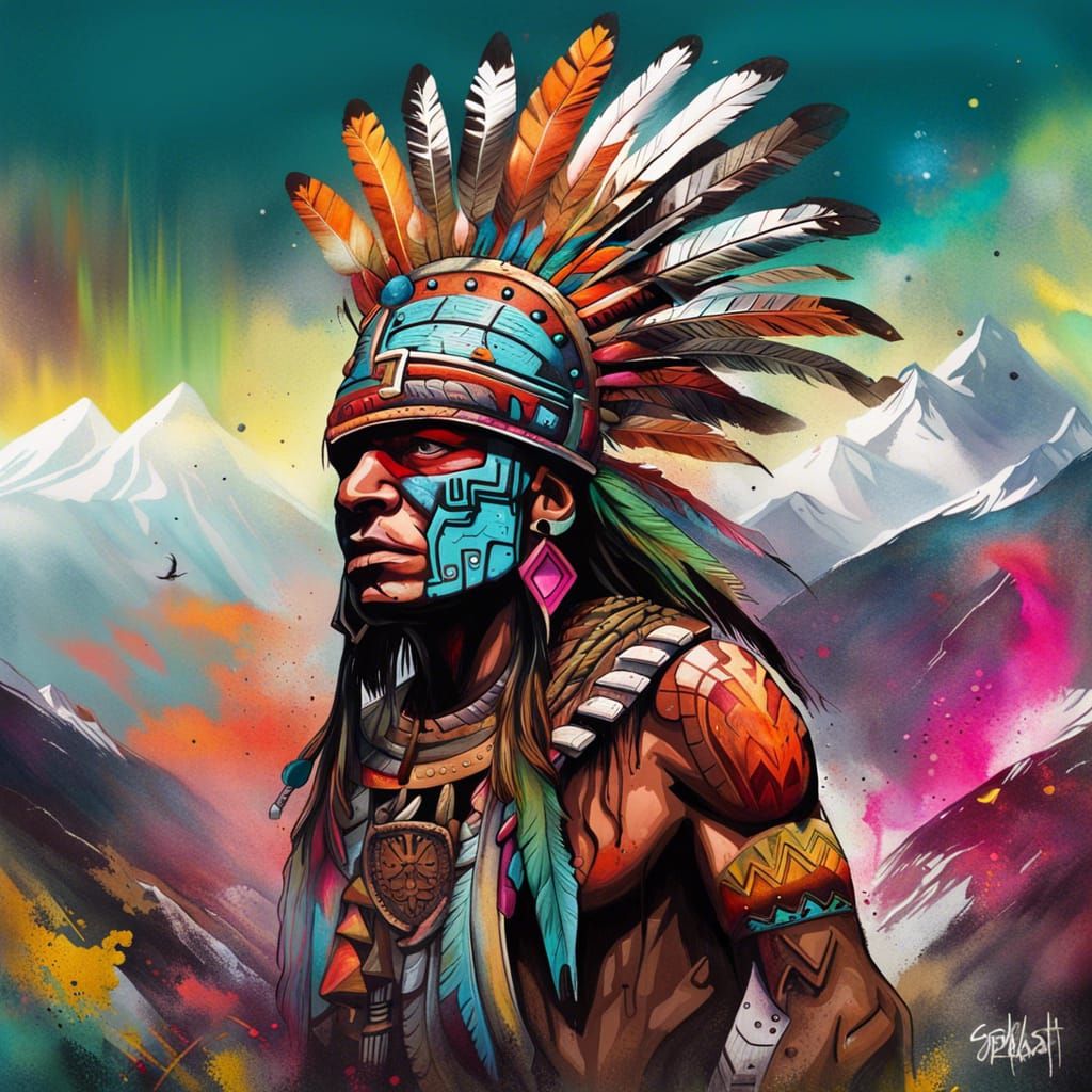aztec warrior part 2 - AI Generated Artwork - NightCafe Creator
