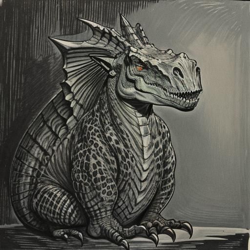 Dracosaurus - AI Generated Artwork - NightCafe Creator