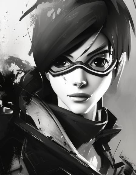Tracer (Overwatch) - AI Generated Artwork - NightCafe Creator