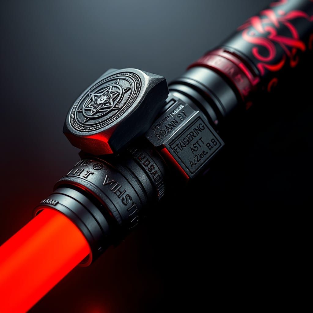 Ancient Sith Lightsaber of Archaic Design in Cyber... - AI Art
