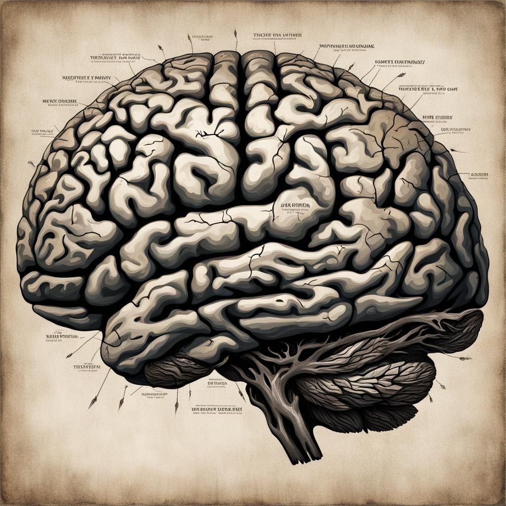 The human brain as a map - AI Generated Artwork - NightCafe Creator