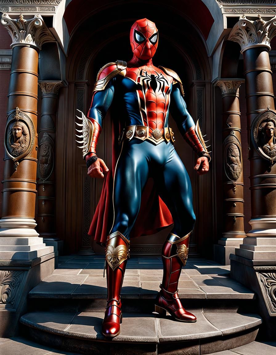 Roman Gladiator Spider-Man - AI Generated Artwork - NightCafe Creator
