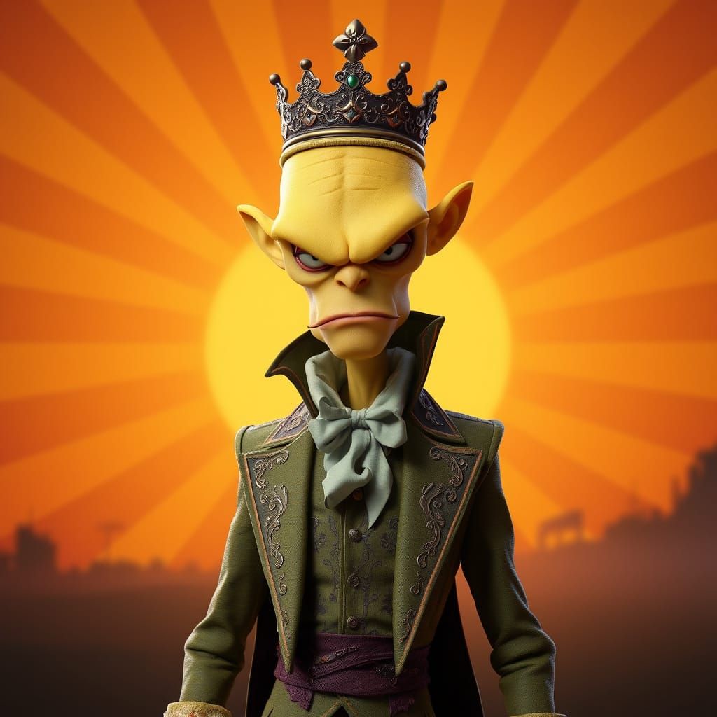 Haughty Prince Lemon Character Study in Cyberpunk ... - AI Art