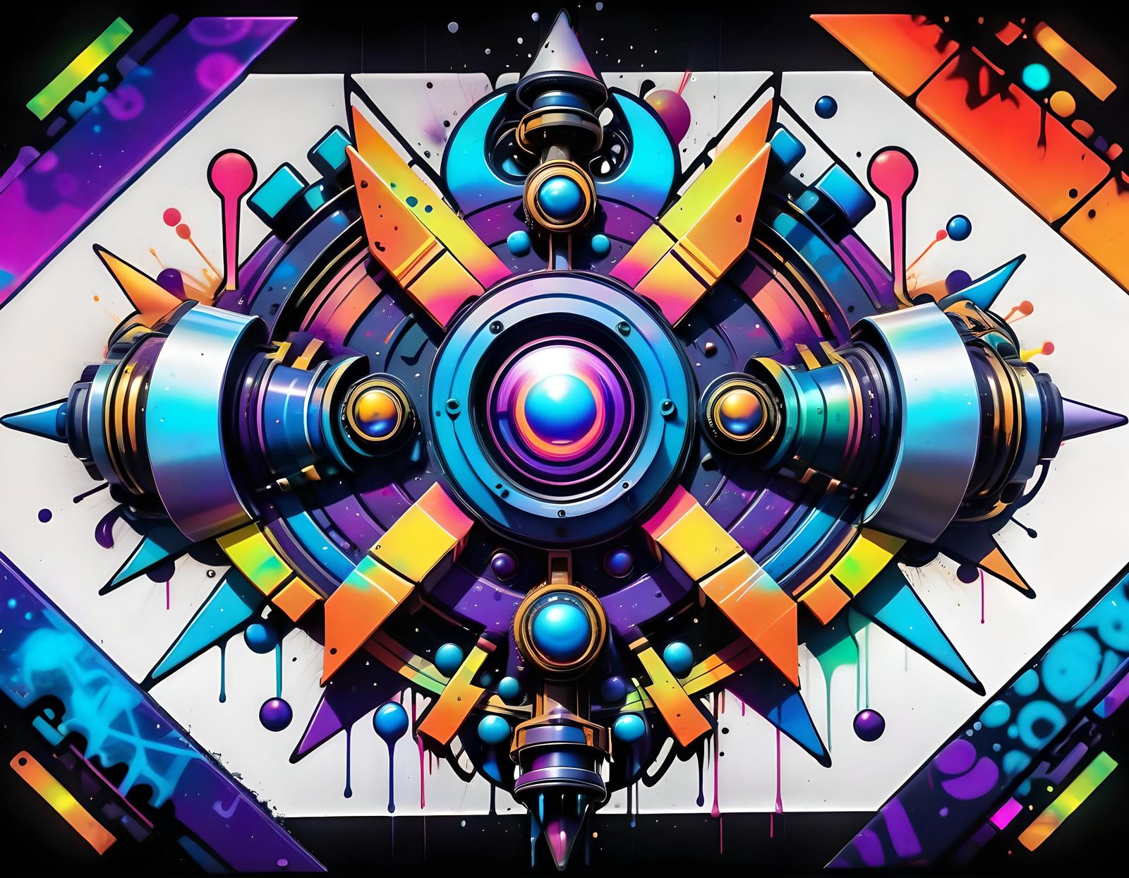 Abstract psy-sci-fi 06mar24 - AI Generated Artwork - NightCafe Creator