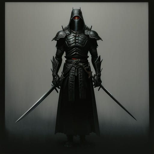 Dark Ominous Mantis Monster Bone Katana with Intri... - AI Art