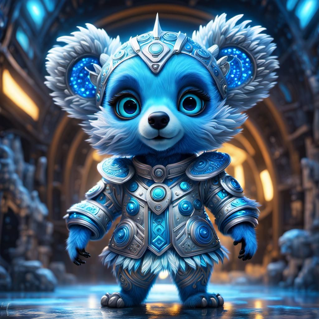 Icey Alien Bear - AI Generated Artwork - NightCafe Creator