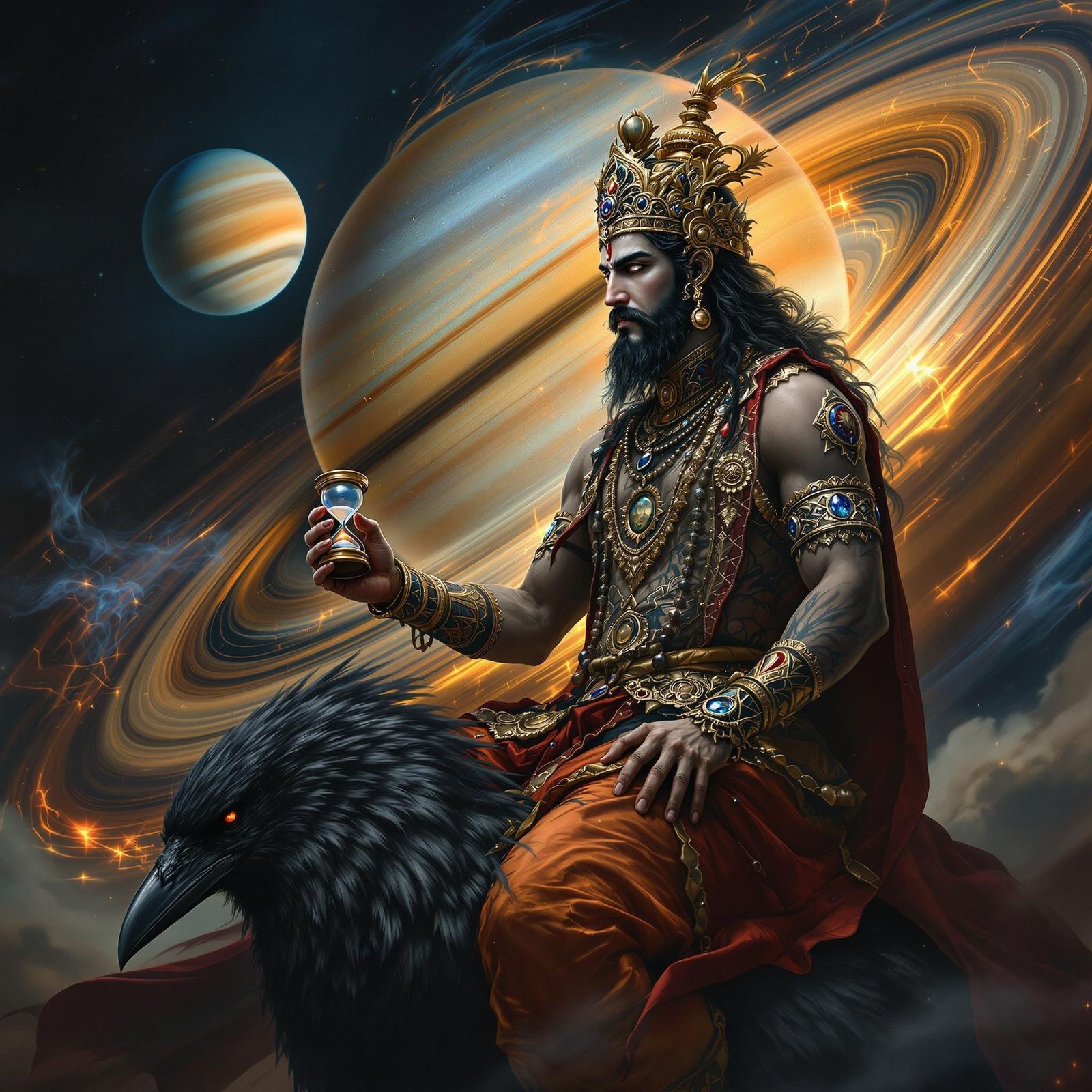 Father Time - Shani - Father Time in Contemplative Majesty