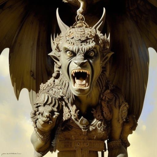 Gargoyle - AI Generated Artwork - NightCafe Creator
