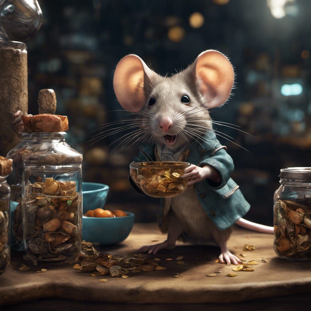 Mouse shopkeeper - AI Generated Artwork - NightCafe Creator