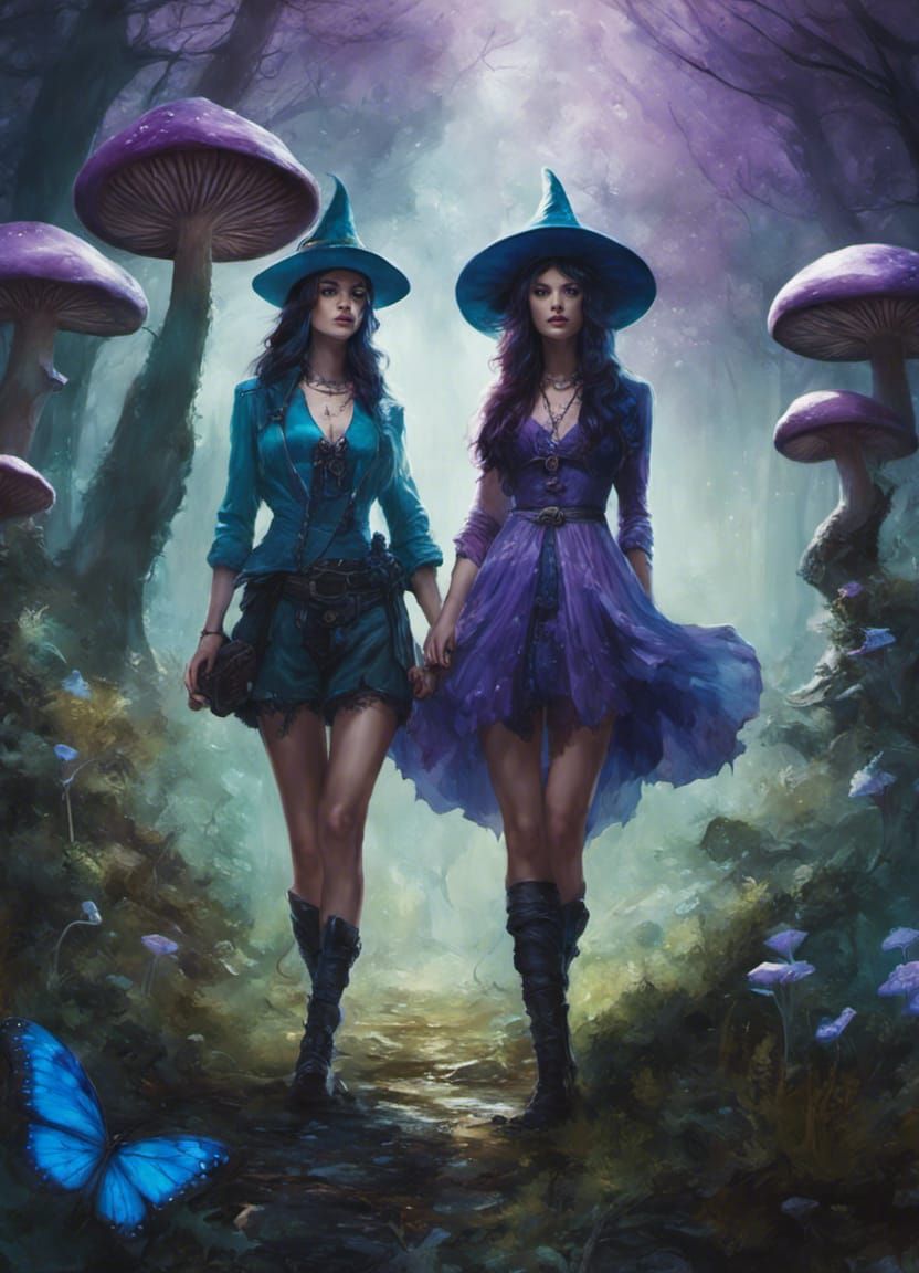 Witch Friends - AI Generated Artwork - NightCafe Creator