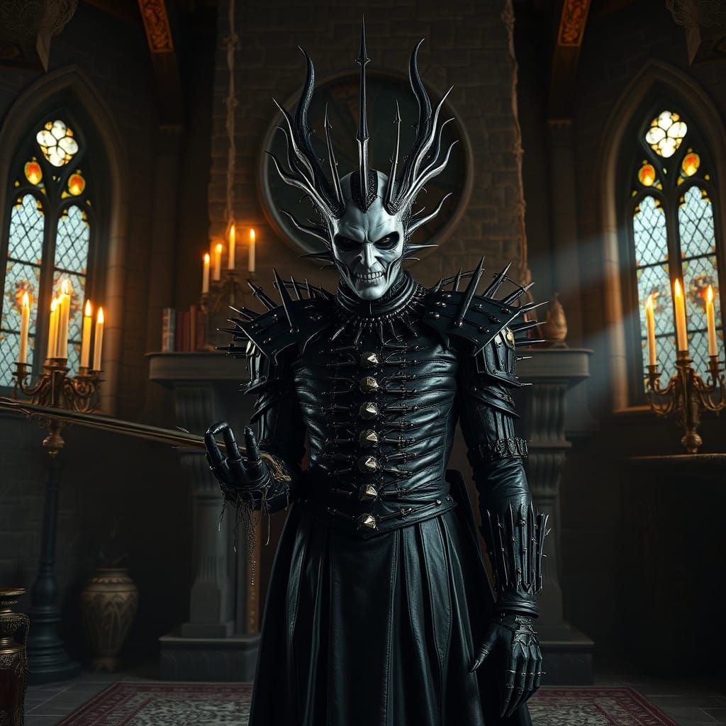 A hyperrealistic, highly-detailed 4k picture of Pinhead from the ...