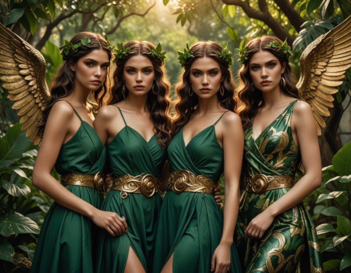 Forest nymphs. - Forest nymphs.