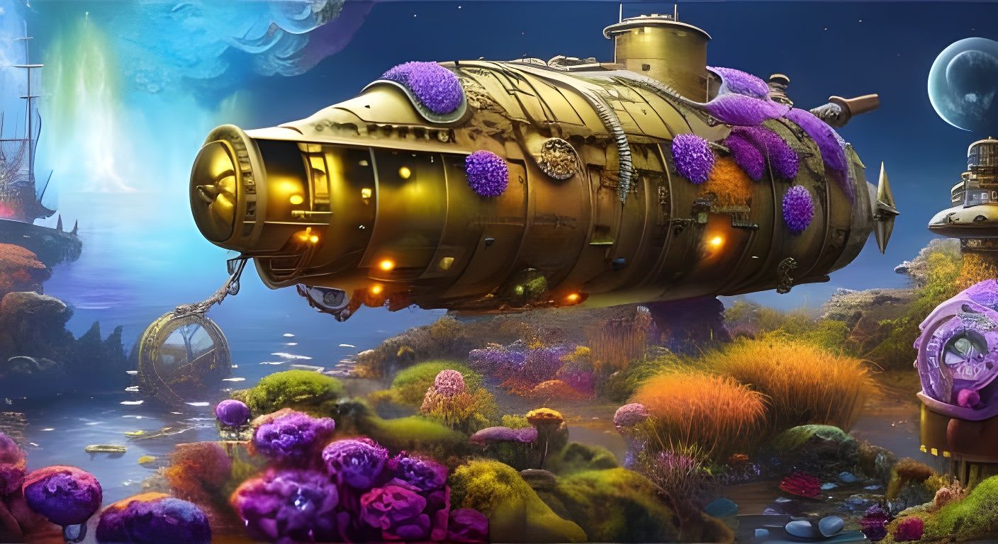 Fantasy submarine #2 - AI Generated Artwork - NightCafe Creator