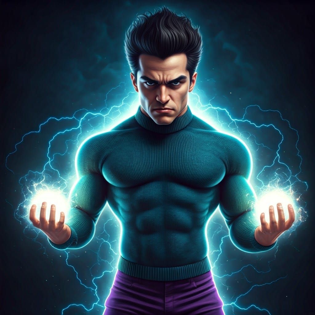 Angry Hero - Electric Hero Soars Through the Night