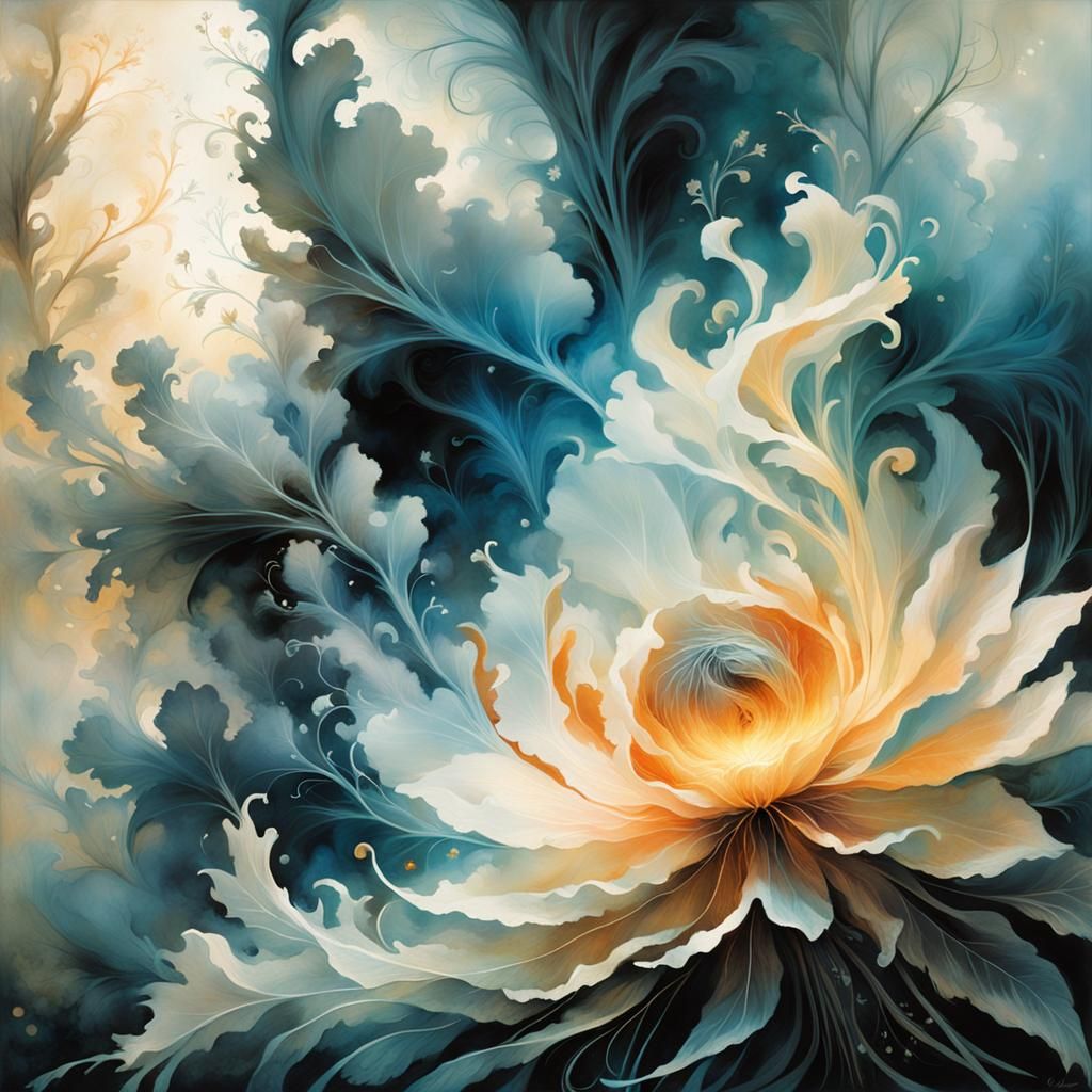 the mythical flower - AI Generated Artwork - NightCafe Creator