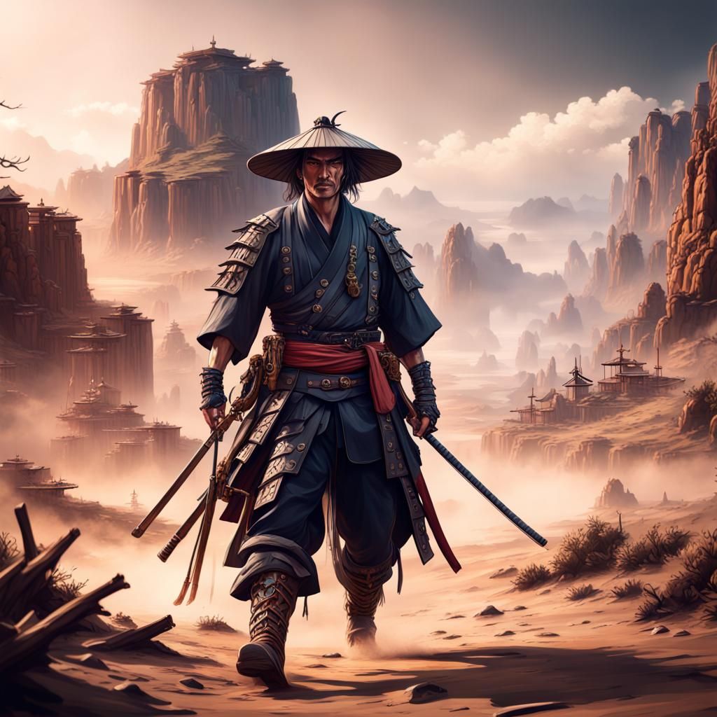 wild west samurai - AI Generated Artwork - NightCafe Creator