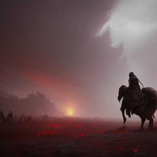 A Knight On A Desolate Battlefield - AI Generated Artwork - NightCafe ...