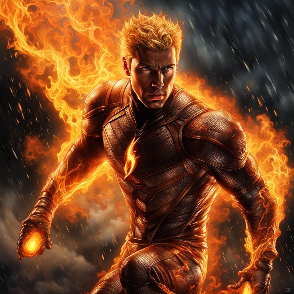Human Torch - AI Generated Artwork - NightCafe Creator