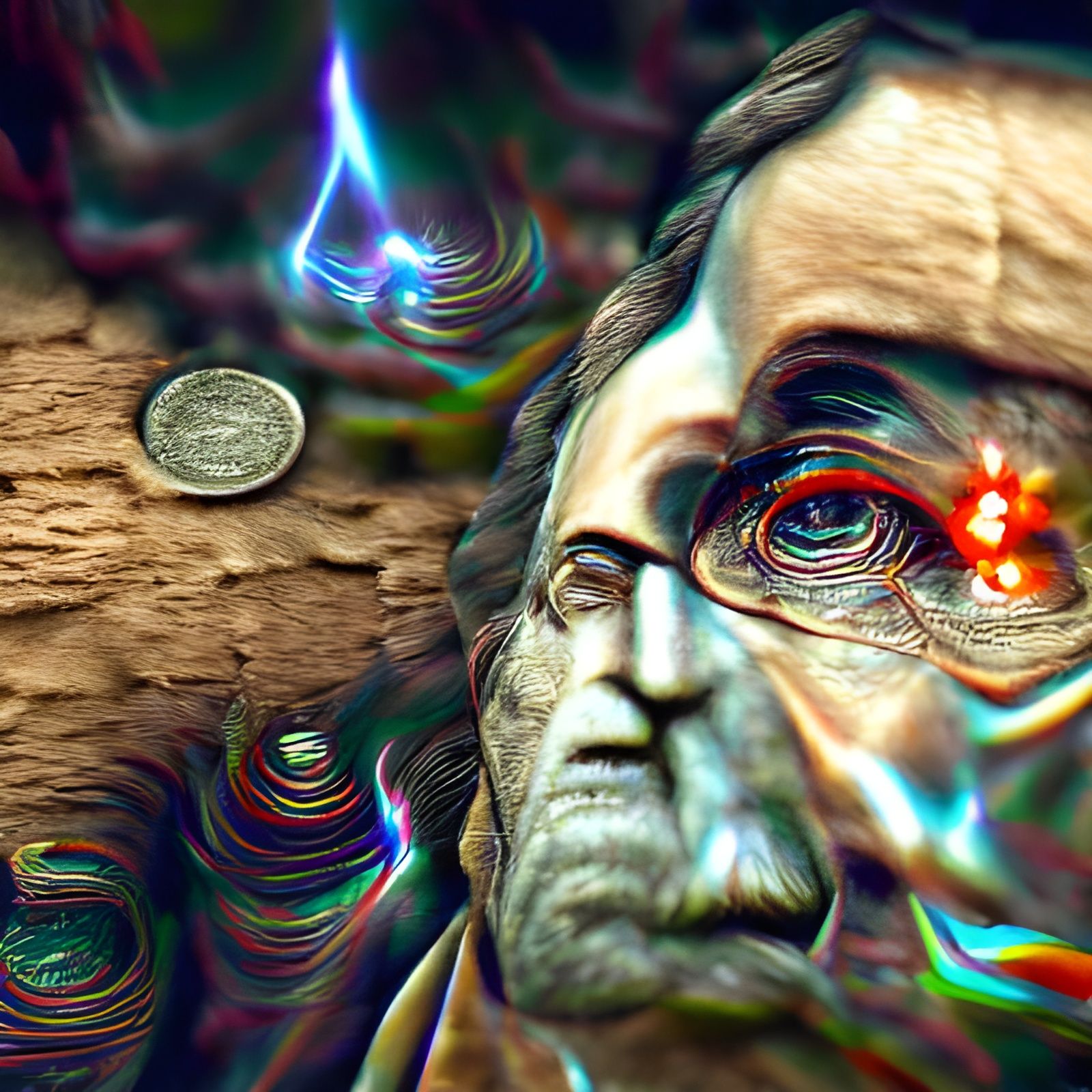 Abraham Lincoln's Third Eye Awakening - AI Generated Artwork ...