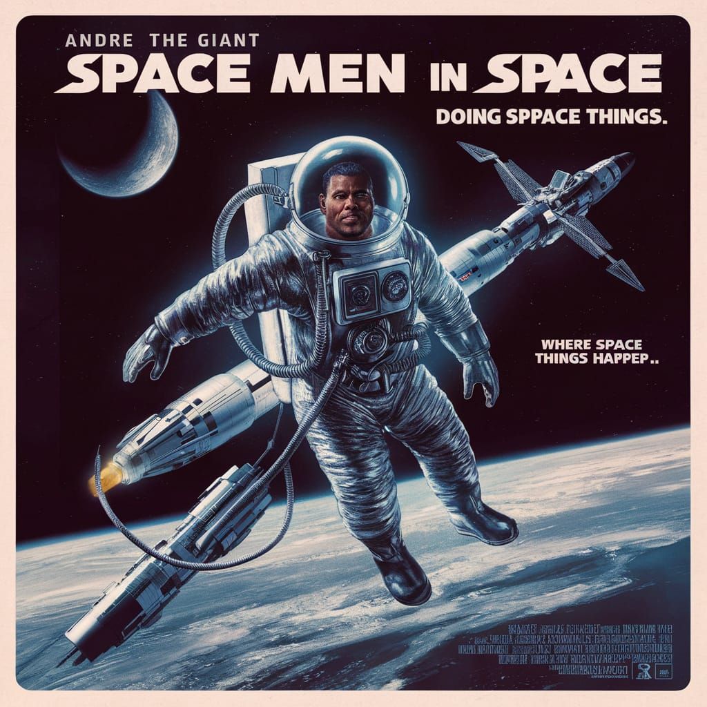 Space Men in Space Doing Space Things - AI Generated Artwork - NightCafe Creator