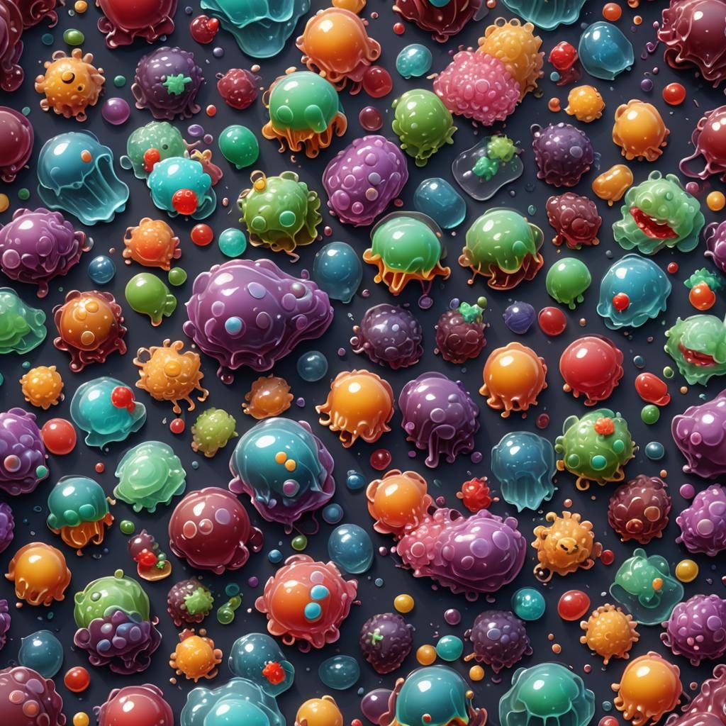 Jelly Blobs - AI Generated Artwork - NightCafe Creator