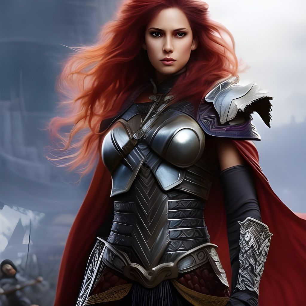 Red Countess of Eternal Fury - AI Generated Artwork - NightCafe Creator