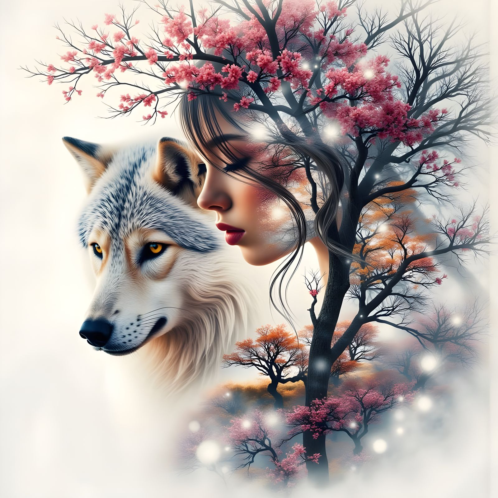 BEAUTY AND THE WOLF: - Beauty and the Wolf in a Hyperrealist...