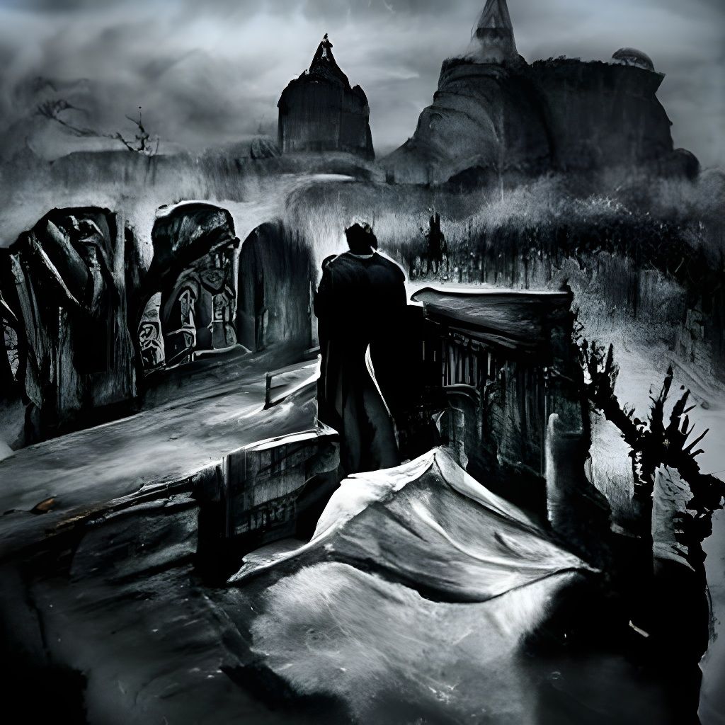 Frankenstein at the gothic cemetery - AI Generated Artwork - NightCafe ...