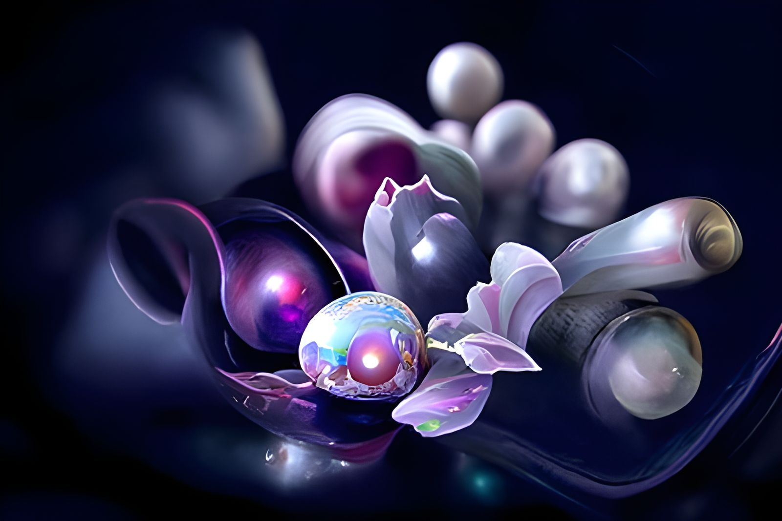 A beautifully strange photo-illustration of cottage-core garden flowers ...