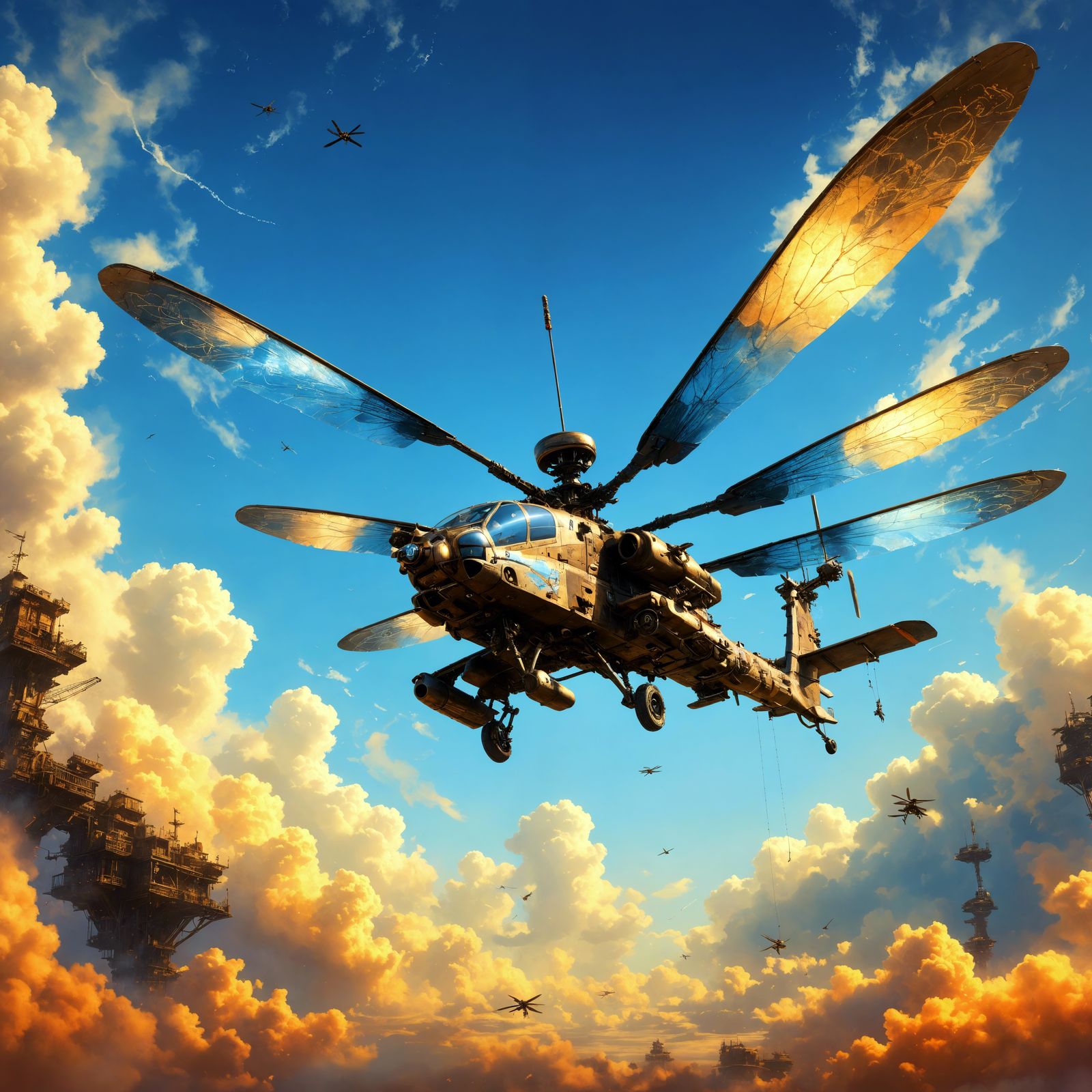 Flying Ornithopter - AI Generated Artwork - NightCafe Creator