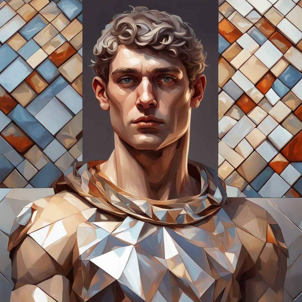 Mosaic caesar - AI Generated Artwork - NightCafe Creator
