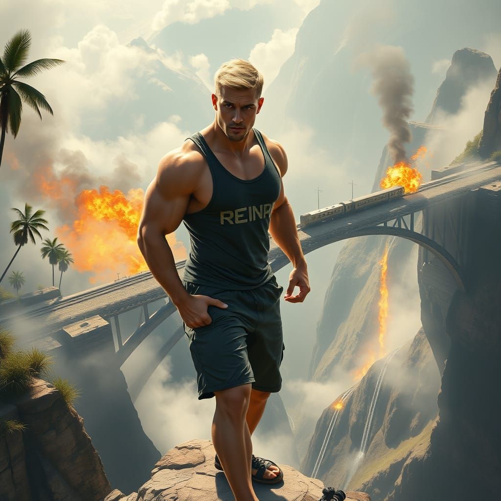 A handsome blonde man model face blue eyes young unshaved russian ...