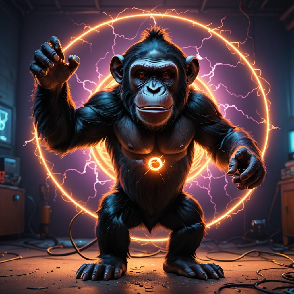 Shock the Monkey! - AI Generated Artwork - NightCafe Creator