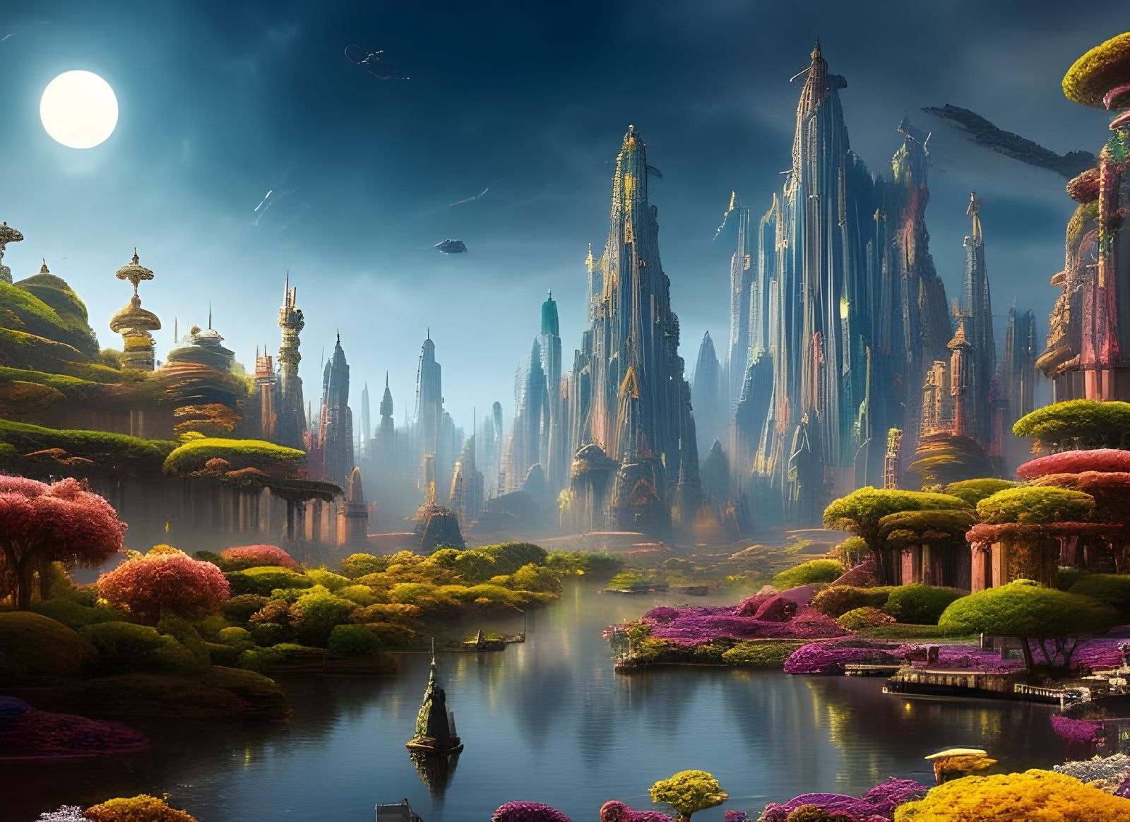 Fantasy World - AI Generated Artwork - NightCafe Creator