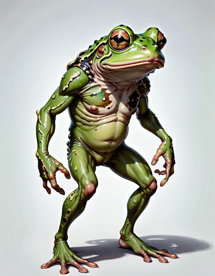 Humanoid Frog - AI Generated Artwork - NightCafe Creator