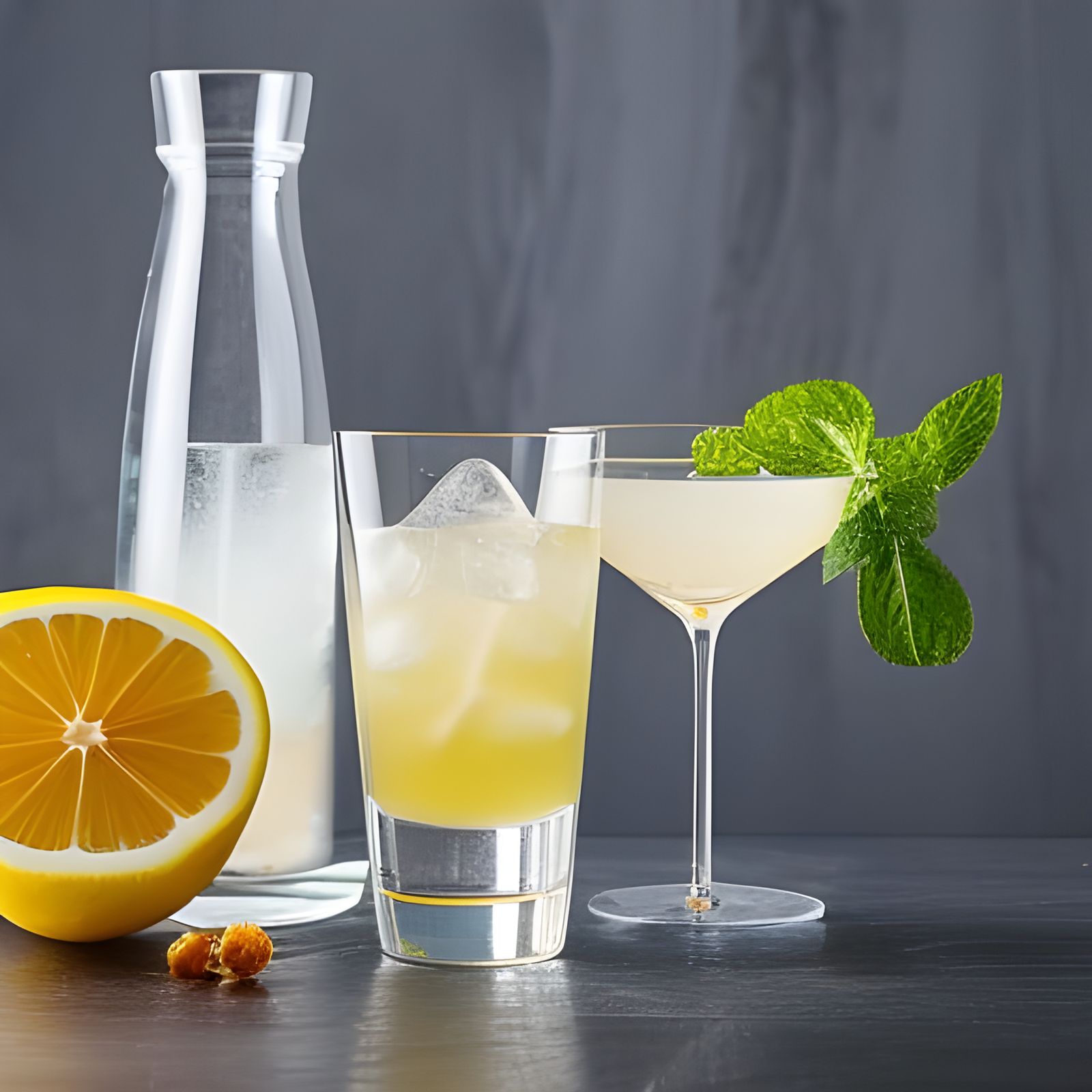 Crisp Lemon Refresher Tequila - AI Generated Artwork - NightCafe Creator