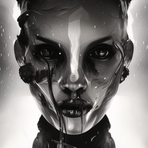 Shadowy face - AI Generated Artwork - NightCafe Creator