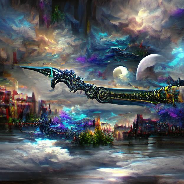 Moonlight Greatsword - AI Generated Artwork - NightCafe Creator