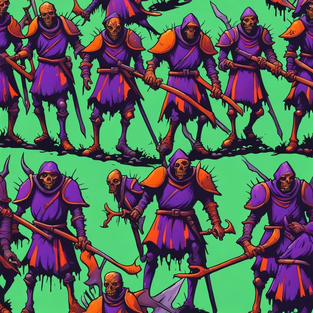 Medieval zombie infantry battalion - AI Generated Artwork - NightCafe ...