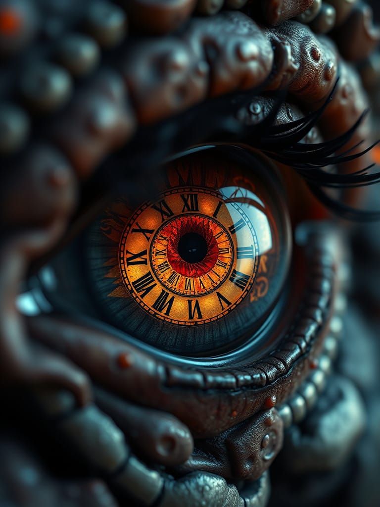 Fantasy Eye Clockwork Masterpiece - AI Art