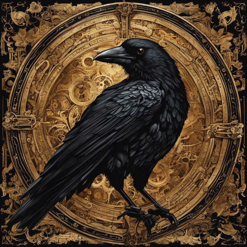 Crow - AI Generated Artwork - NightCafe Creator