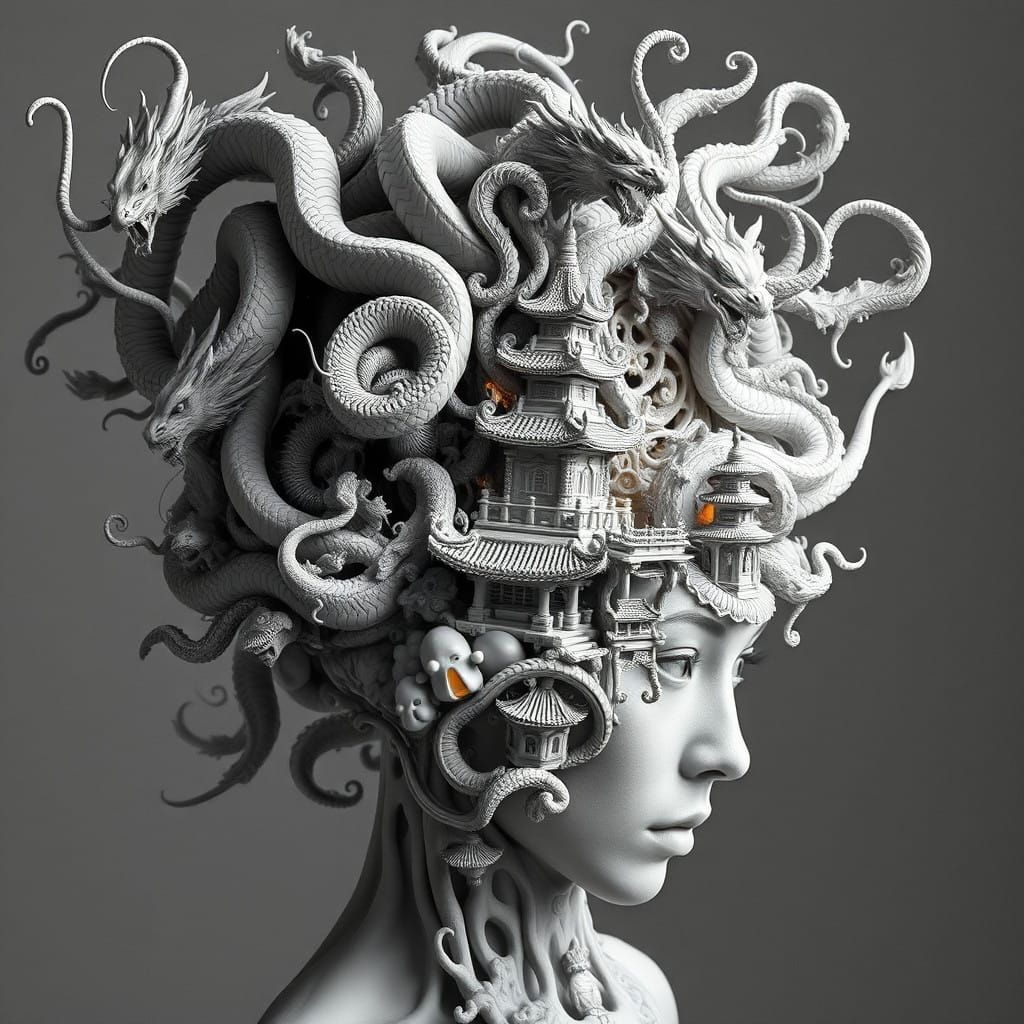 Surreal Clay Sculpture Blends Nature and Fantasy i... - AI Art