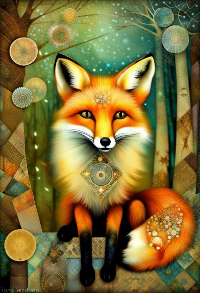 Happy Fox VI - AI Generated Artwork - NightCafe Creator