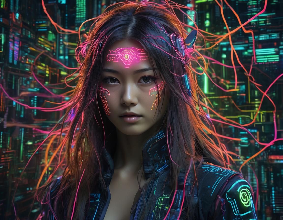 PORTRAIT: BIOPUNK CYBORG - AI Generated Artwork - NightCafe Creator