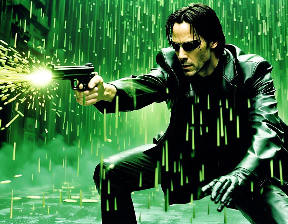 Recreate the breathtaking slow-motion bullet-dodging scene from the ...