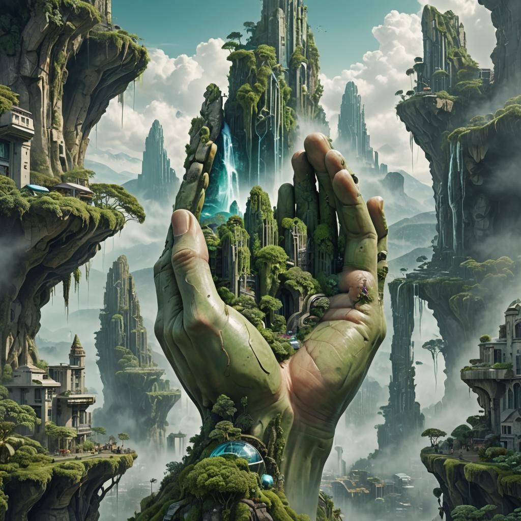 In God's hands - AI Generated Artwork - NightCafe Creator