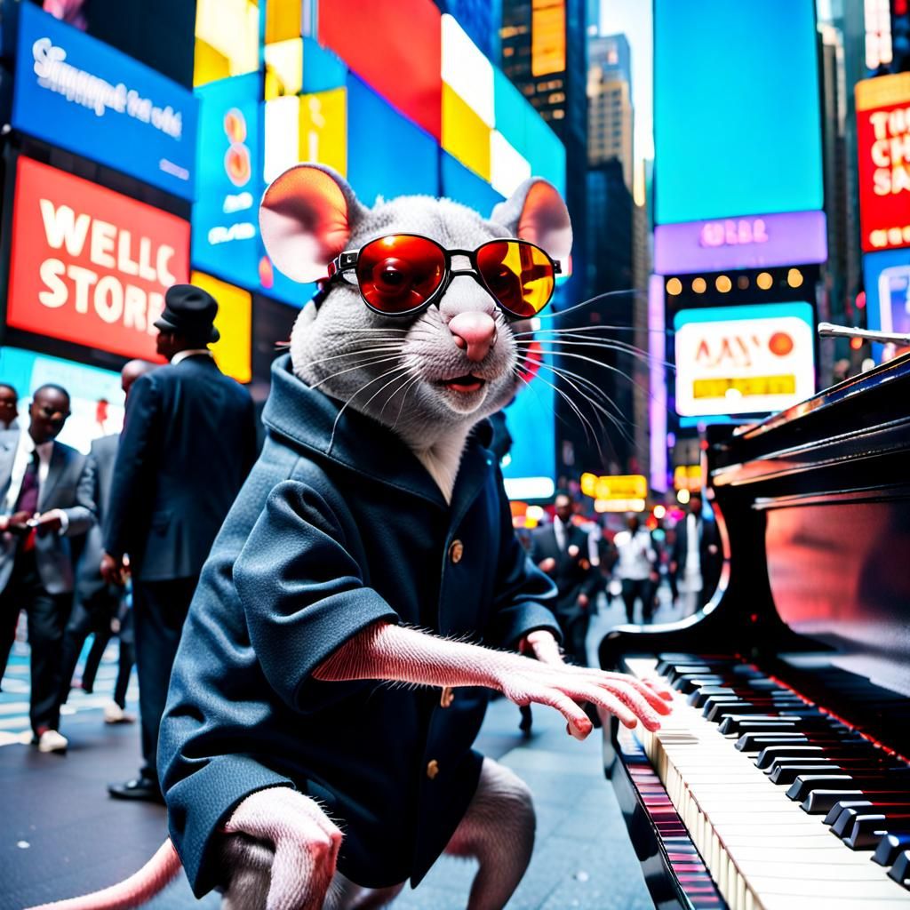 Unplugged in Time Square - AI Generated Artwork - NightCafe Creator